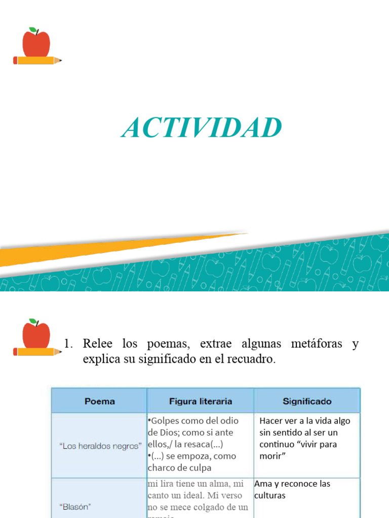 Actividad de Género Poético | PDF