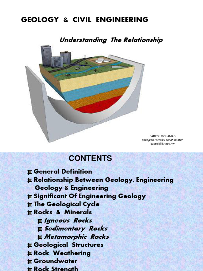 Geology & Civil Engineering - Understanding The Relationship | PDF | Rock (Geology) | Geology