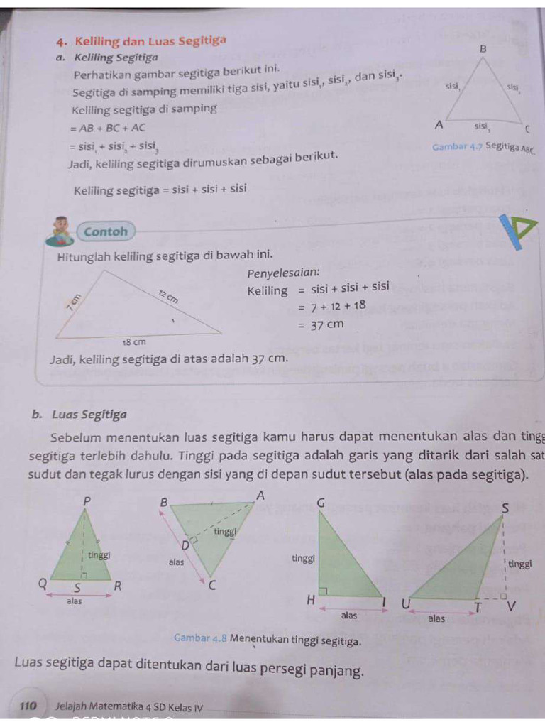 Segitiga (Luas Dan Keliling) | PDF