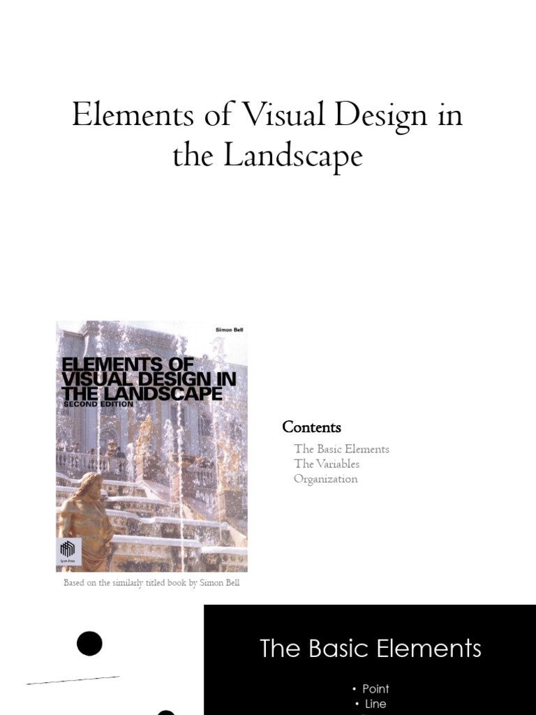 Elements of Visual Design in The Landscape - 26.11.22 | PDF | Color | Shape