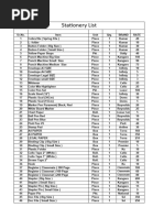 HK Materials List | PDF