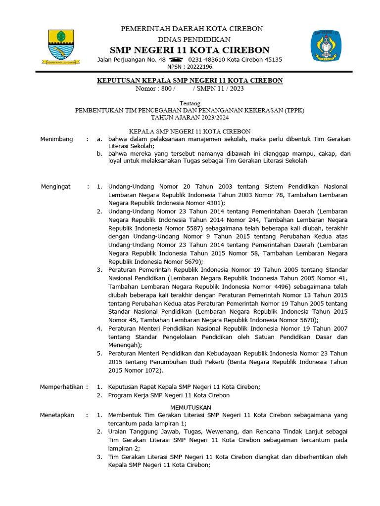 SK GLS TH 2023 2024 | PDF