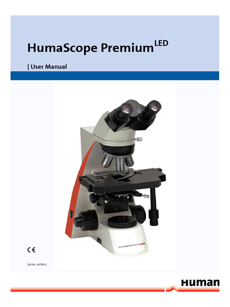 Humascope Premium LED User Manual | PDF | Microscopy | Microscope