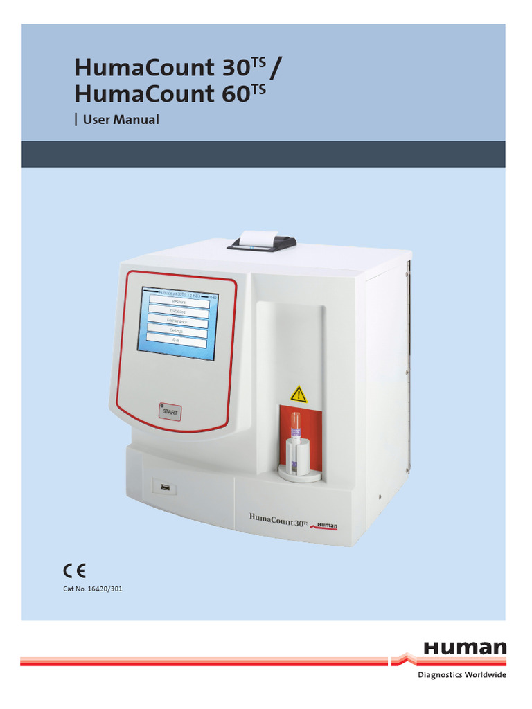 Humacount 30.60ts User Manual | PDF | Calibration | Touchscreen