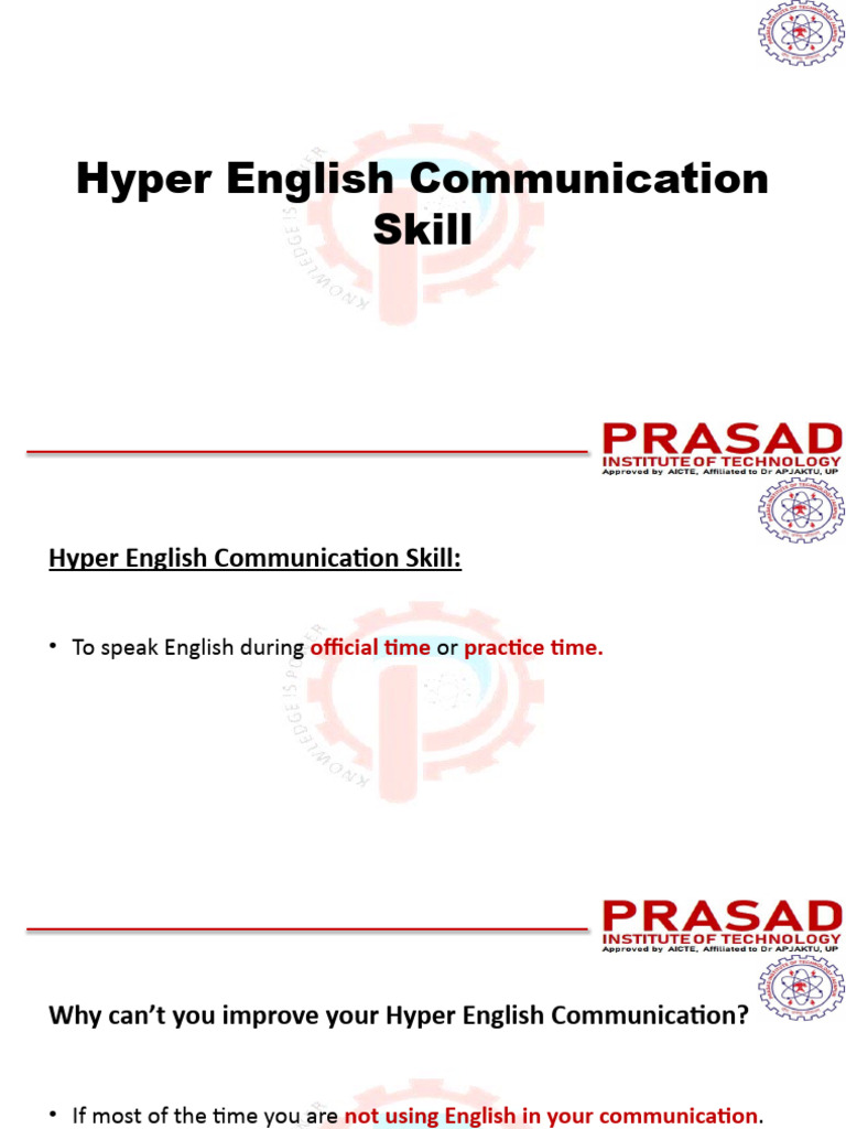 Hyper English Communication Skill | PDF