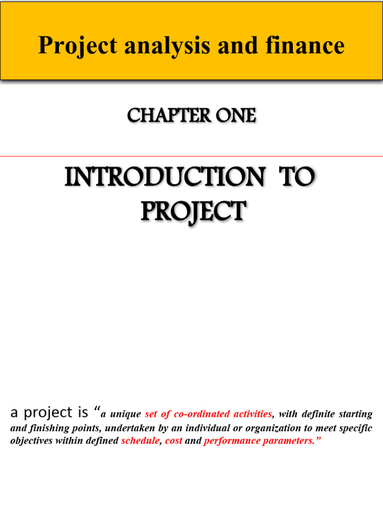 Project CH - 1 | PDF | Project Management | Business