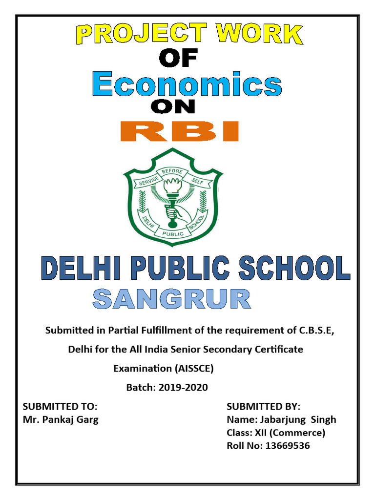 Front Page DPS School | PDF