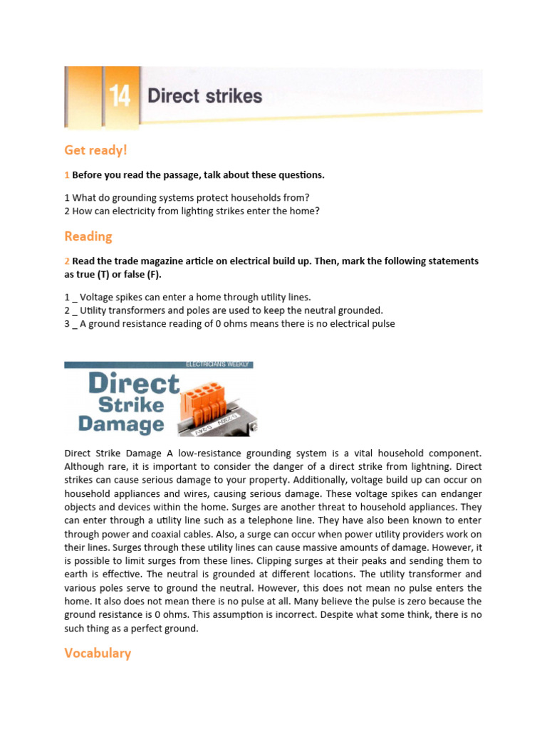 Direct Strike | PDF | Electrician | Electrical Components