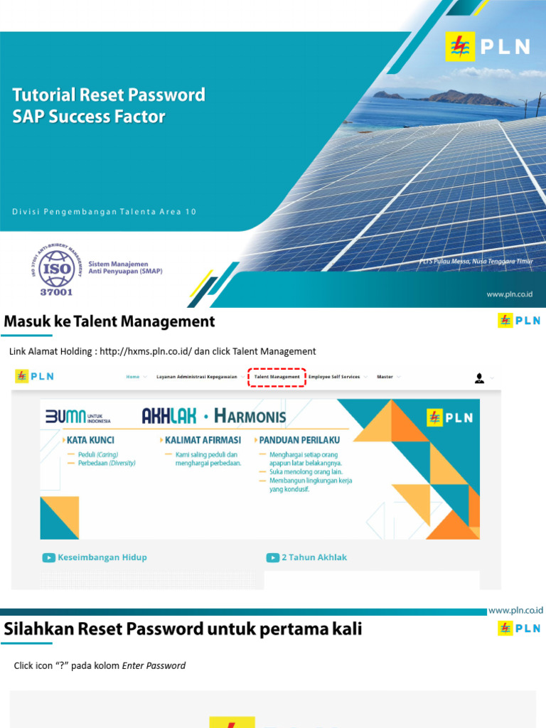 Tutorial Reset Password SAP SF | PDF | Karier & Perkembangan