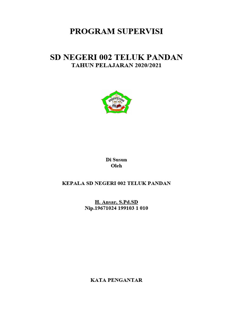 Program Supervisi | PDF