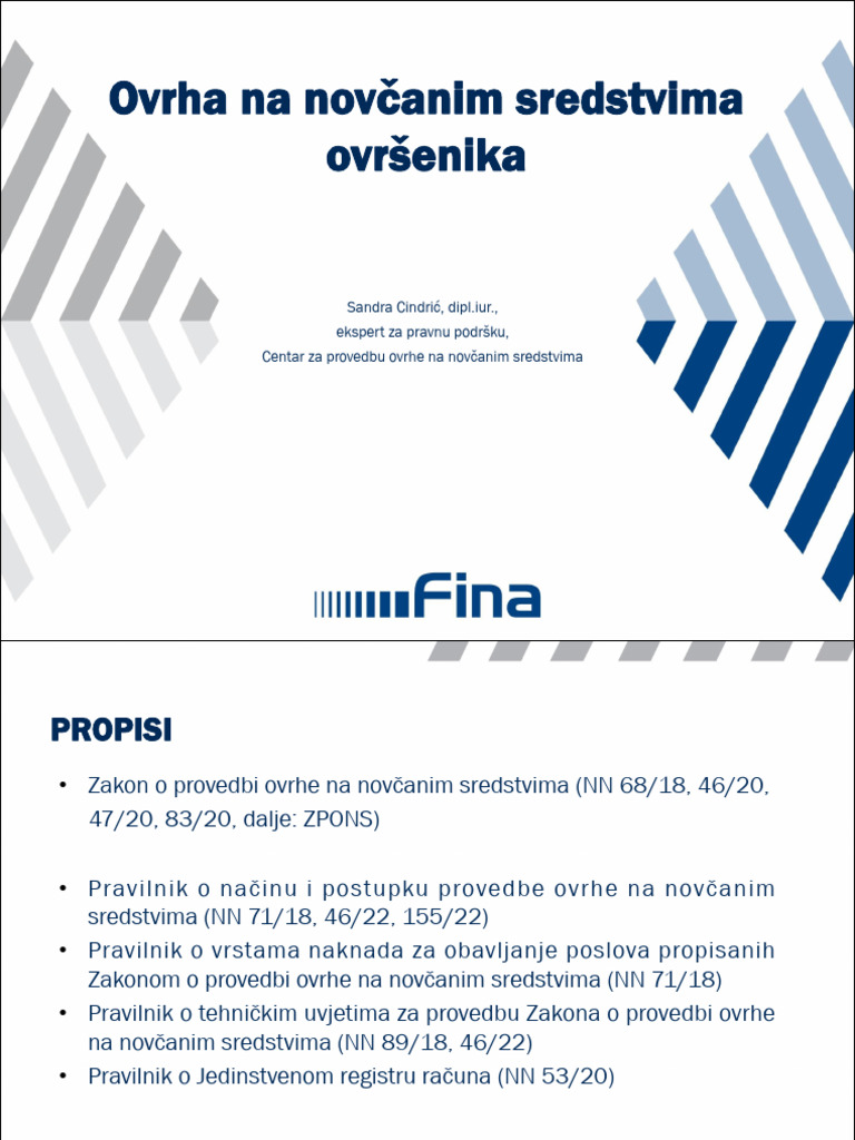 Aktualnosti U Ovršnim Postupcima - 22.02.2023. - Tribina, PDF | PDF