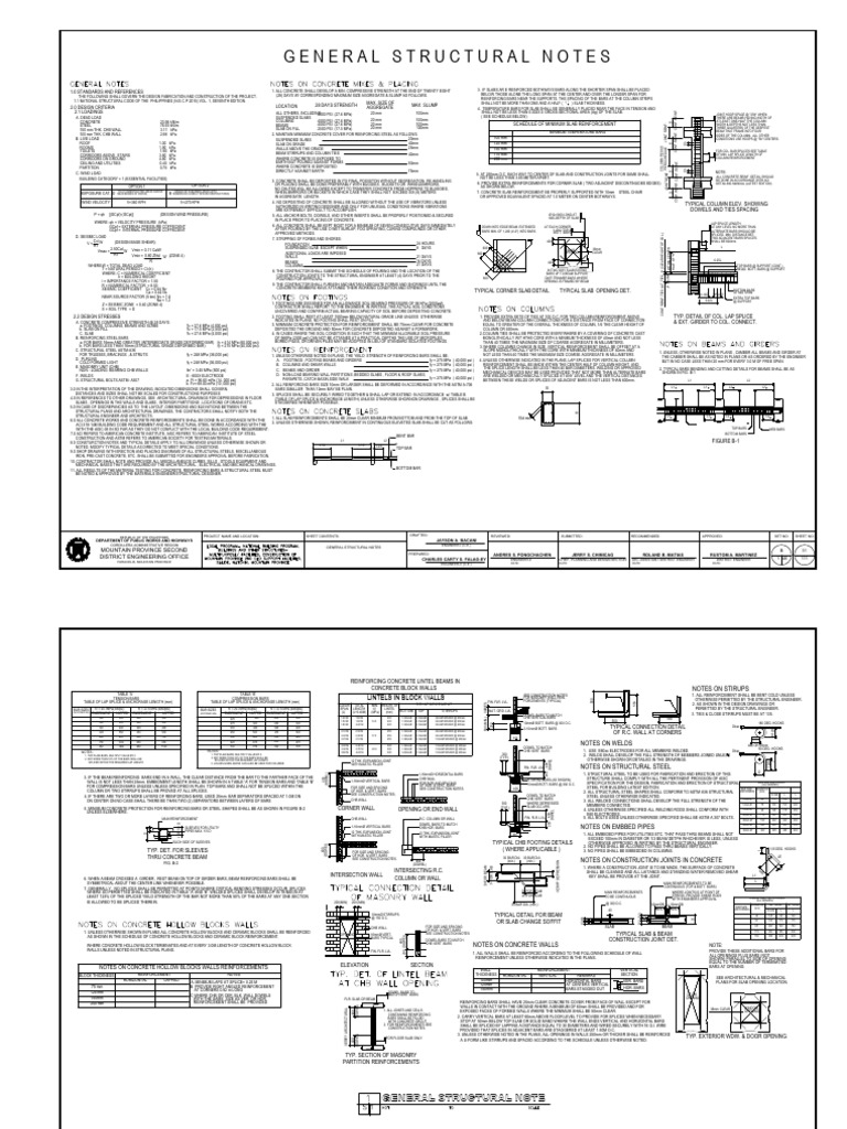 Revised Structural Plans | PDF | Concrete | Deep Foundation