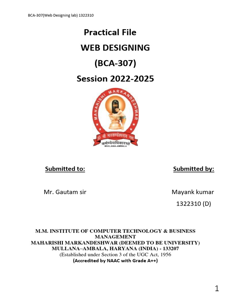 Project Gautam Sir | PDF | Html Element | Computing