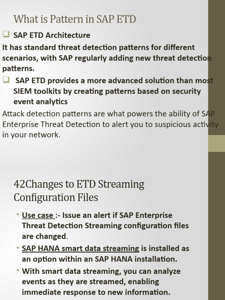 What Is Pattern in SAP ETD | PDF | Databases | Systems Engineering