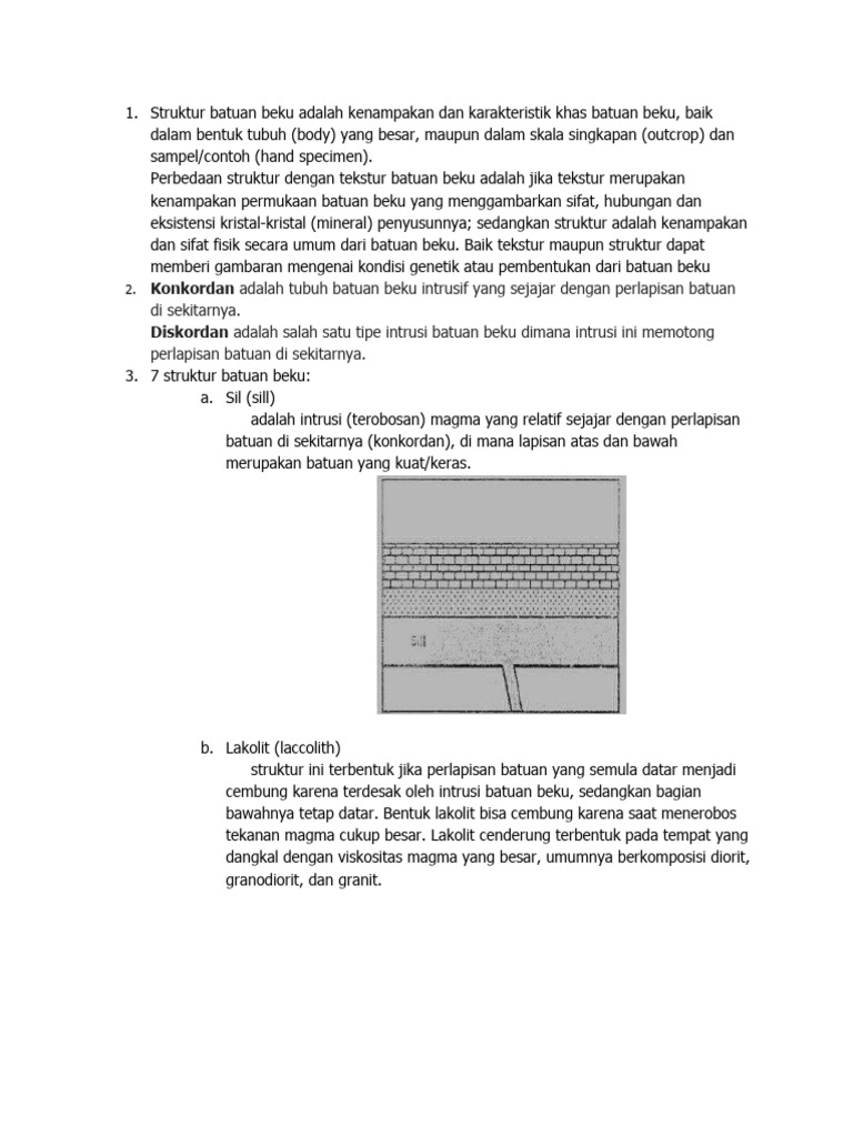Struktur Batuan Beku Adalah Kenampakan Dan Karakteristik Khas Batuan ...