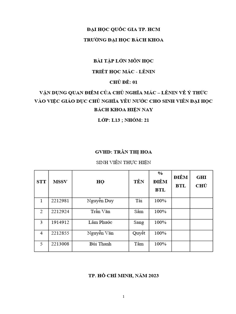 L13 - nhóm 21 - chủ đề 1 | PDF