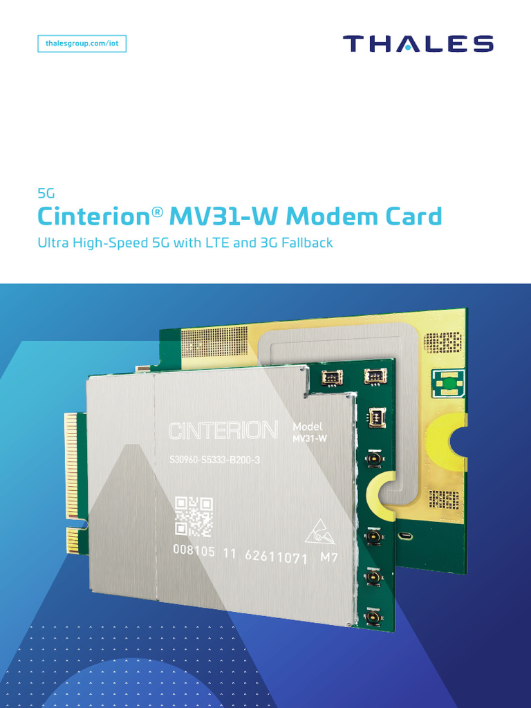 Thales Cinterion MV31 Datasheet | PDF | Internet Of Things | Lte ...