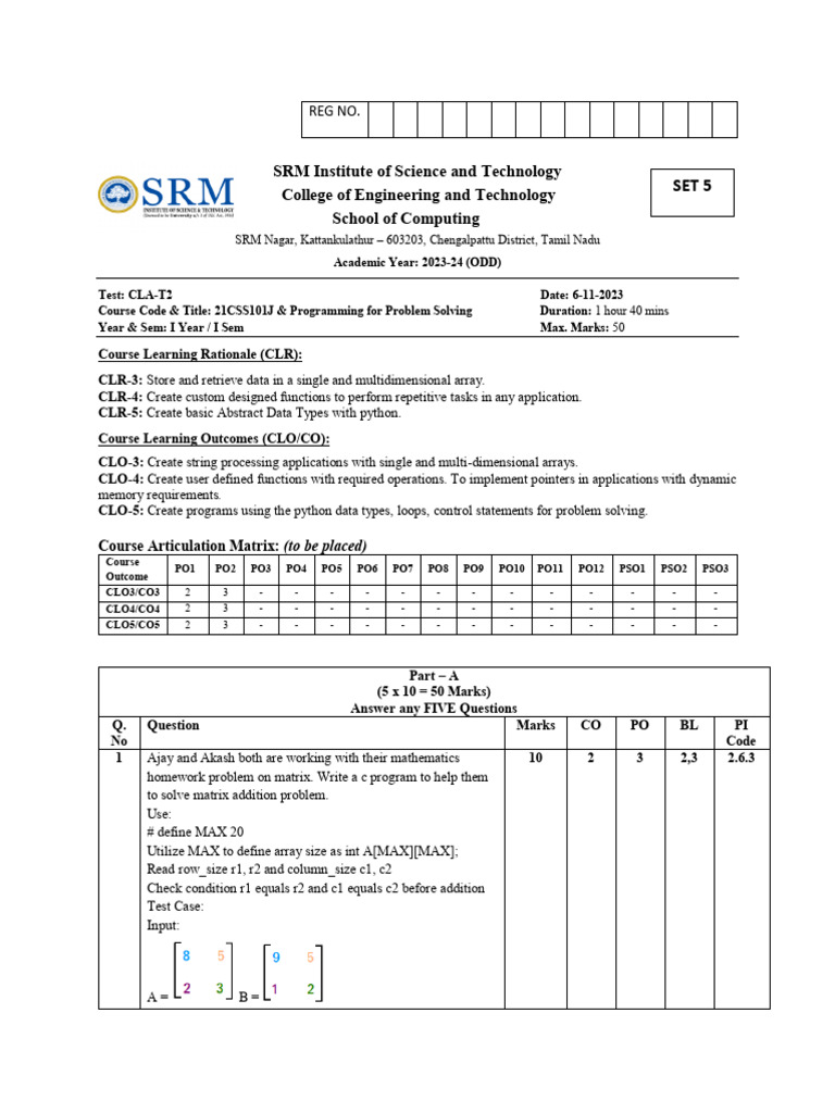 Set 5 | PDF | Computer Programming | Systems Engineering