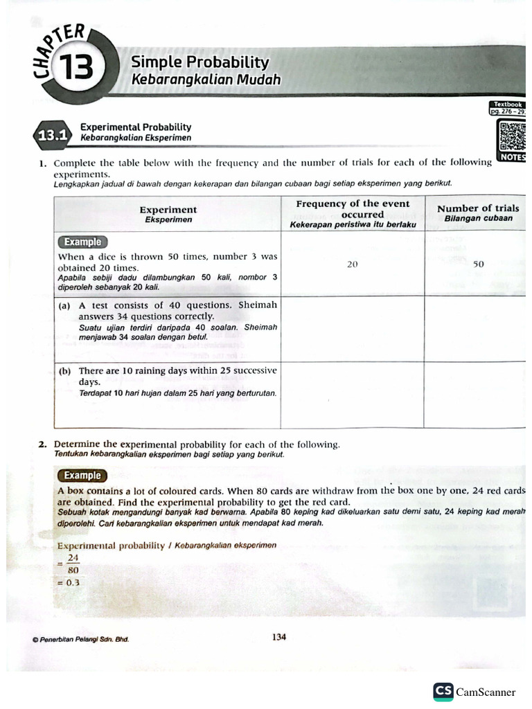 Math Exercise Form 2 Chapter 12 | PDF