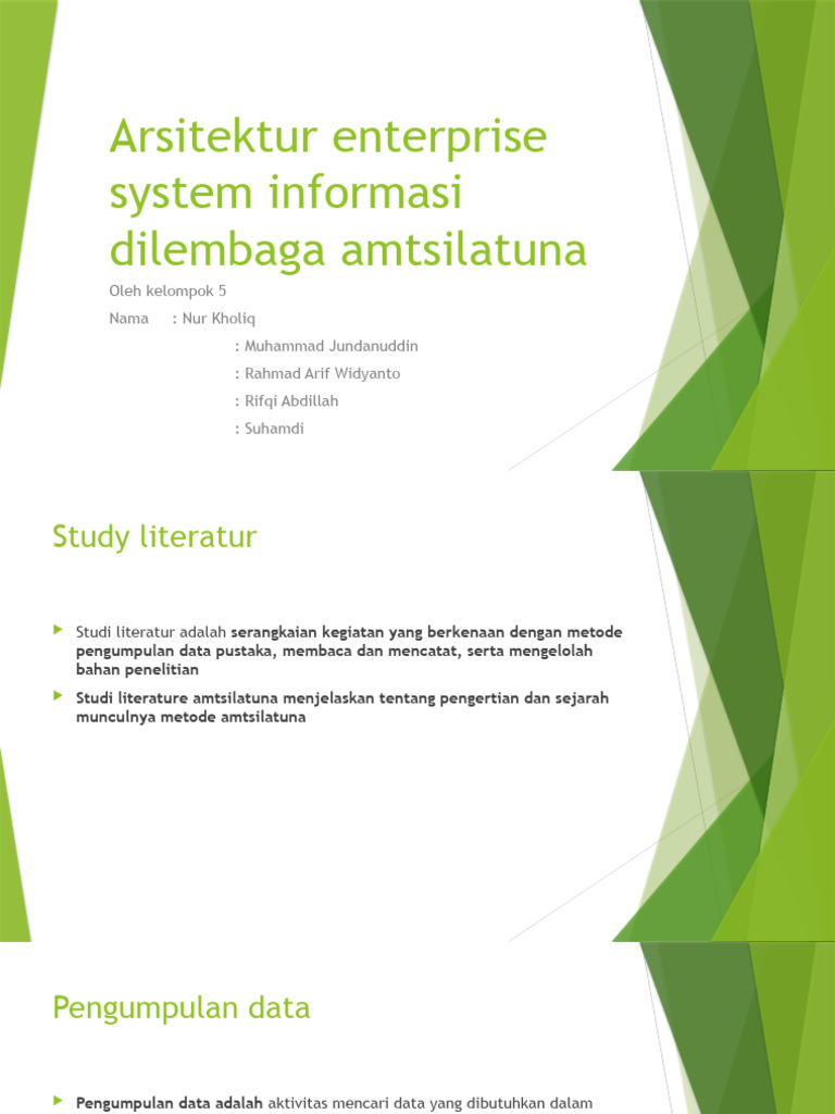 Arsitektur Enterprise System Informasi Dilembaga Amtsilatuna | PDF | Komputer