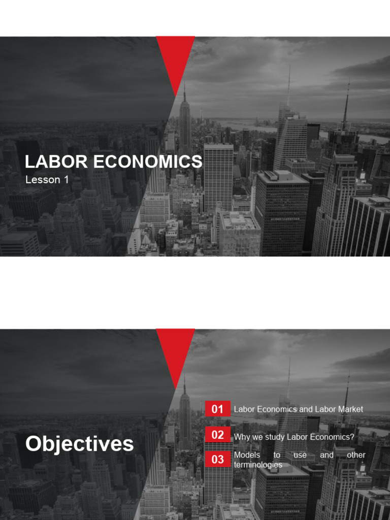 Lesson 1 Labor Econ | PDF | Economics | Labour Economics