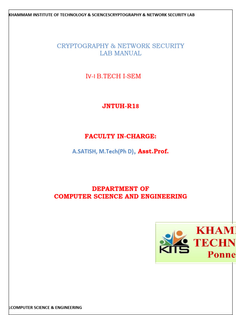 Cryptography Networks and Security Systems | PDF | Encryption | Cryptography