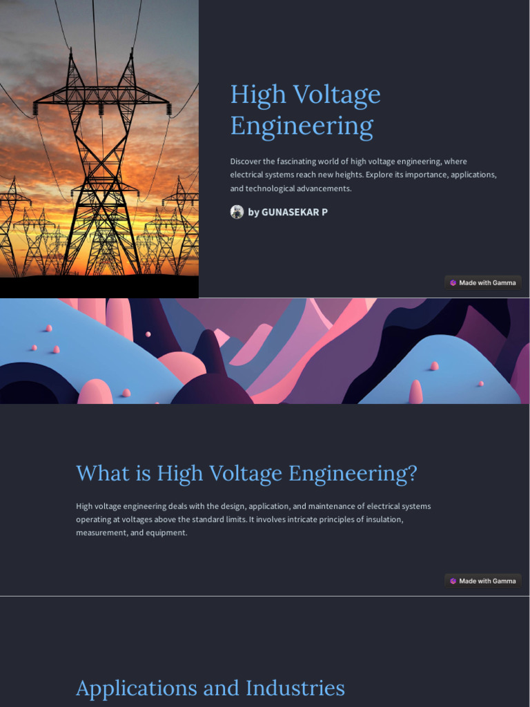 High Voltage Engineering | PDF | High Voltage | Electricity