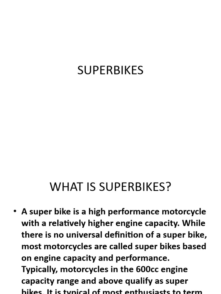 Super Bikes | PDF