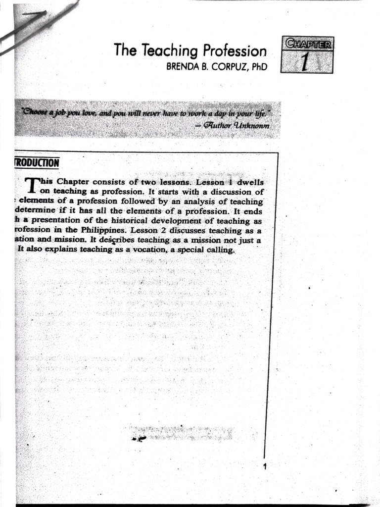 Teaching Profession | PDF