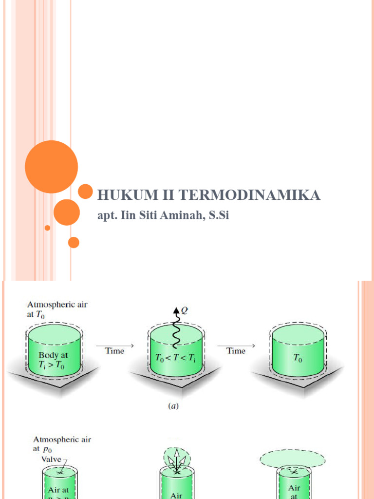 Prinsip Hukum II Termodinamika | PDF | Sains & Matematika | Teknologi & Rekayasa