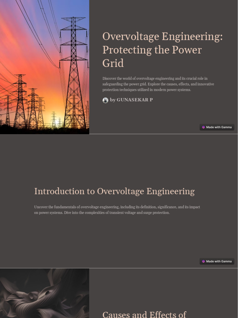Overvoltage Engineering Protecting The Power Grid | PDF | Nature | Physical Quantities