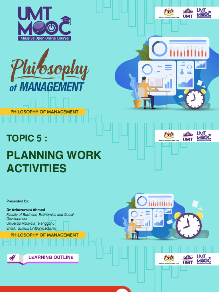 Topic 5 - Planning Work Activities - DR Azlinzuraini Ahmad | PDF | Goal ...