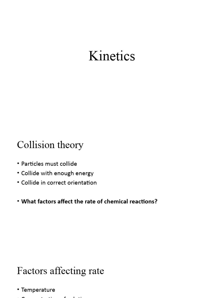 Kinetics | PDF