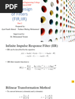 Butterworth IIR Filter Design Guide | PDF | Low Pass Filter ...