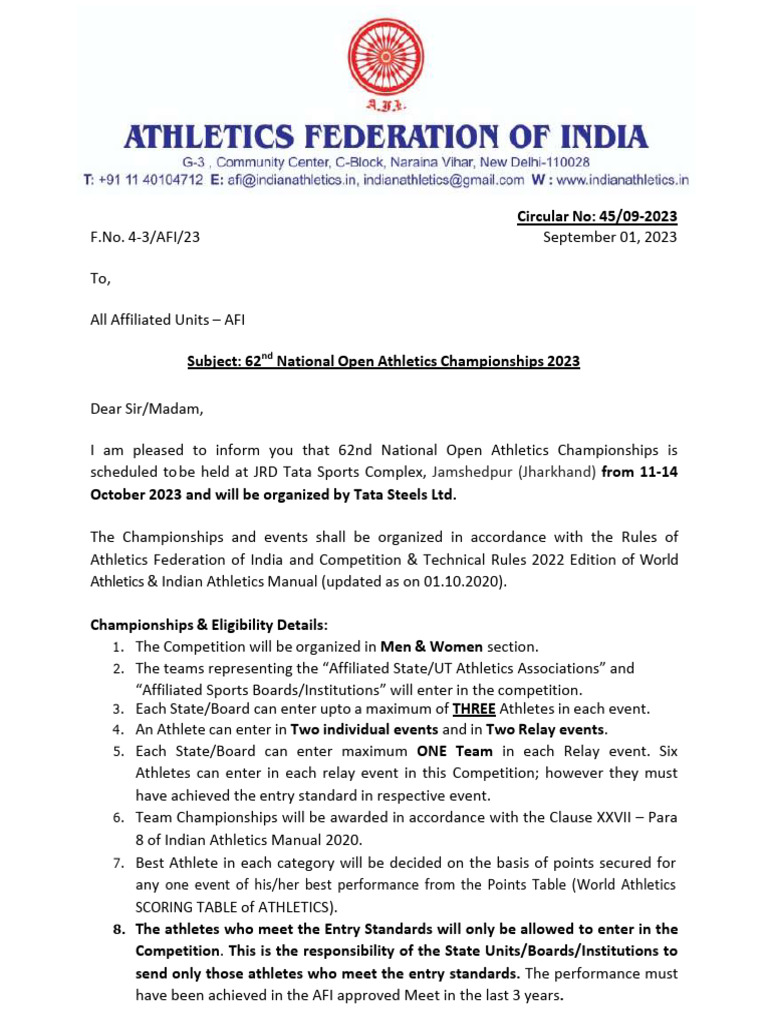 12th Class Nots | PDF | Individual Sports | Athletic Sports