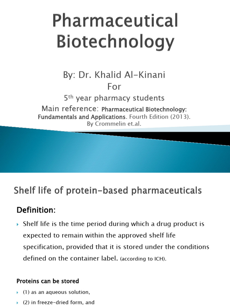 Protein Shelf Life & Stability Guide | PDF | Applied And ...