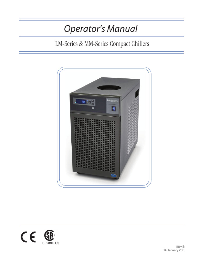 Operator's Manual: LM-Series & MM-Series Compact Chillers | Download Free PDF | Pipe (Fluid ...