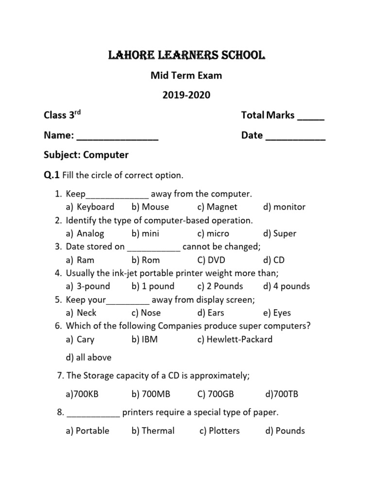 Computer 3c Pdf Laptop Video Game Platforms 
