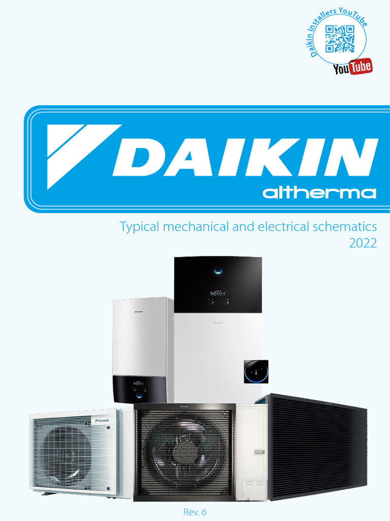 Daikin Ireland Schematic Book 2022 | PDF | Water Heating | Heat Pump