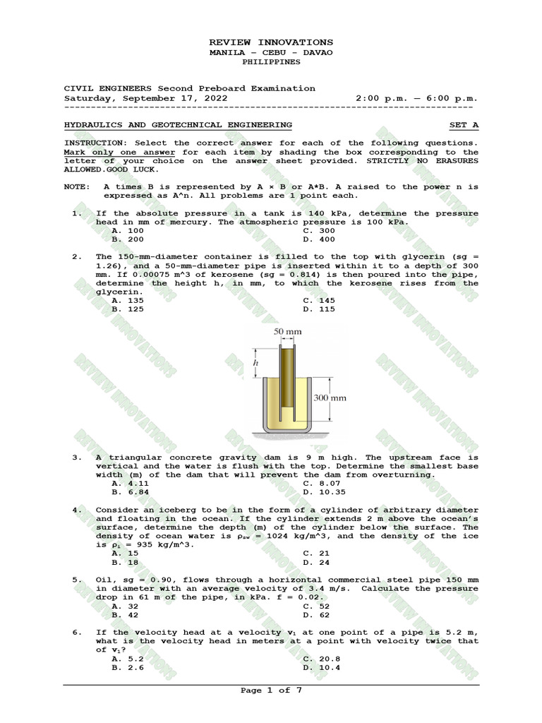 2ND Preboard - Hge | PDF | Geotechnical Engineering | Physical Quantities