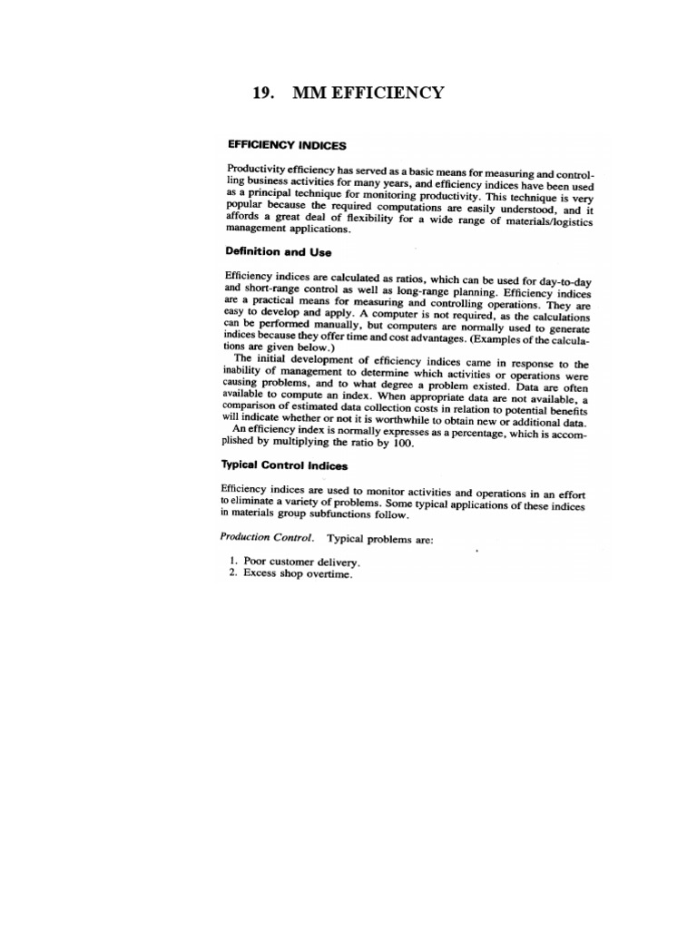 MM Efficiency | PDF
