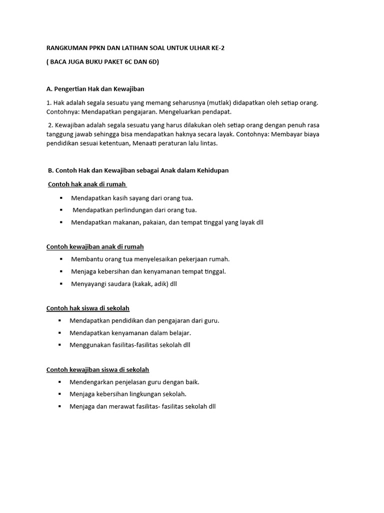 Resume PKN Materi Ulhar Ke-2 | PDF | Ilmu Sosial | Kesehatan Holistik