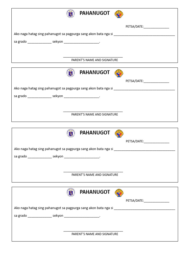 Parents Permit Deworming | PDF