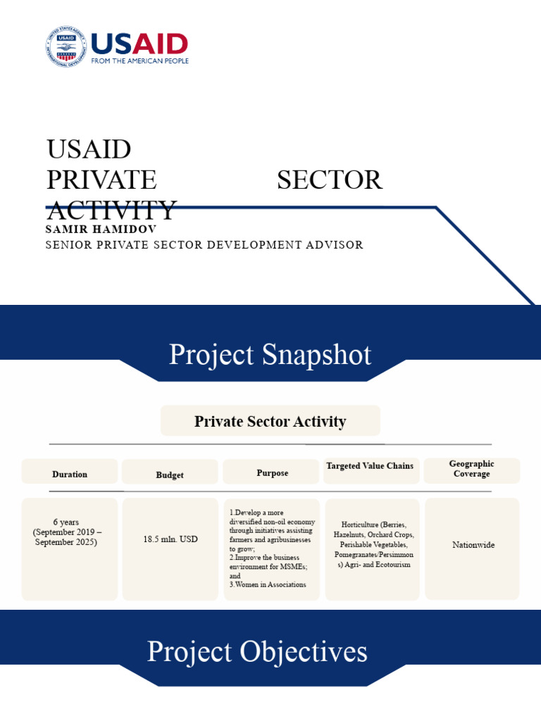 Aze Psa Com PPT On Usaid Psa - 2023 | PDF | United States Agency For ...