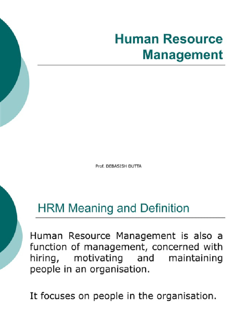 Managing Human Resource Management | PDF