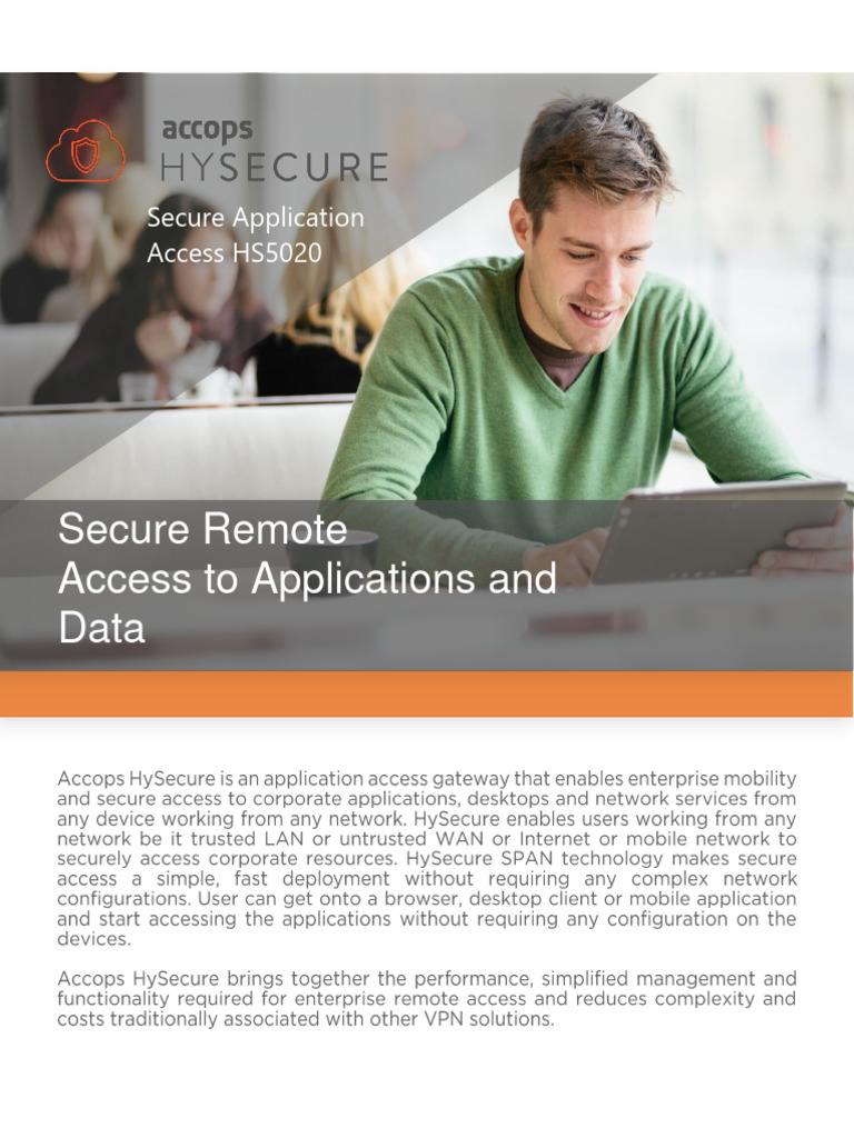 Accops HS5020 Datasheet | PDF | Application Software | Virtualization