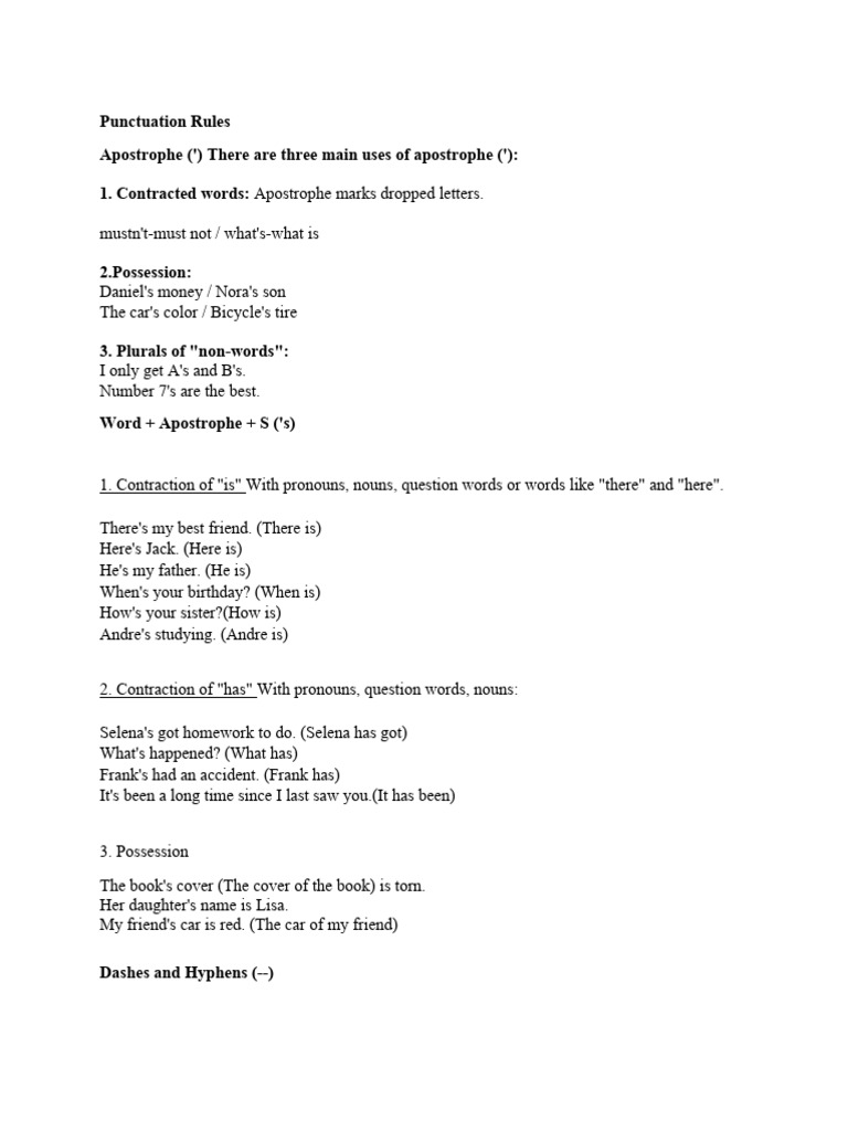 Punctuation | PDF | Comma | Word