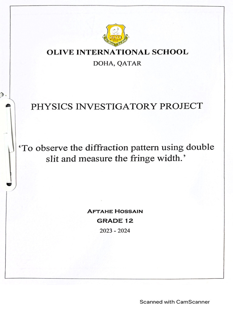 Physics Project Class XII | PDF