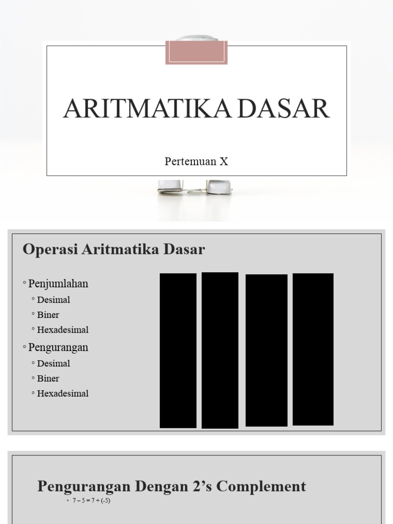 Kuliah10 Aritmatika Dasar | PDF | Metode & Bahan Ajar
