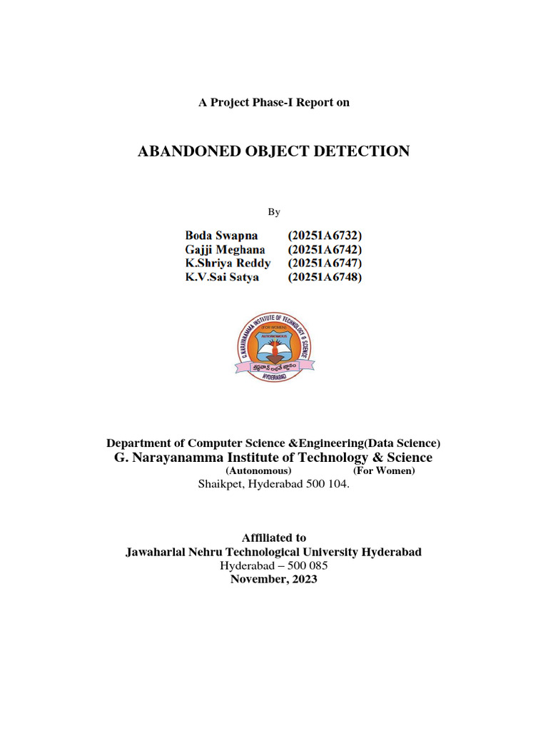 Abandoned Object Detection Report | PDF | Deep Learning | Computer Vision
